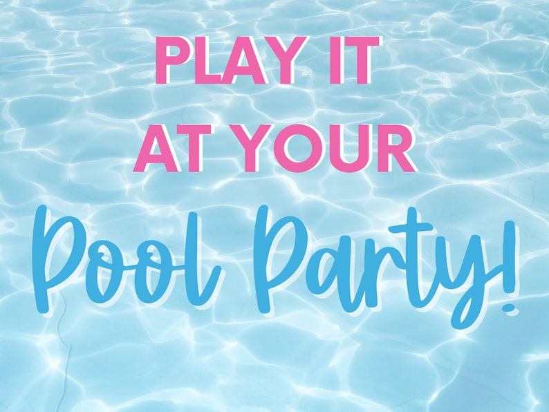 Word Scramble Pool Party Printable Game Pool Party Games - Etsy