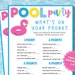 Word Scramble Pool Party Printable Game, Pool Party Games, Pool Party ...