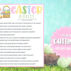Easter Riddles Printable Easter Game, Group Games, Trivia Games, Easter ...