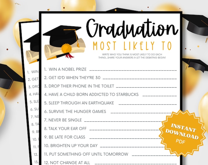 Most Likely to Award Certificates for Nursing School Graduation Game ...