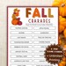 Fall Charades Game: Printable Autumn Activity (digital Download) - Etsy