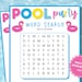Pool Party Word Search Game: Printable Kids Activity (digital Download ...