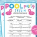 A-Z Pool Party Word Game, Pool Party Games, Pool Party Activity, Pool ...