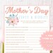 Jokes and Riddles Trivia Printable Mothers Day Game, Group Games ...