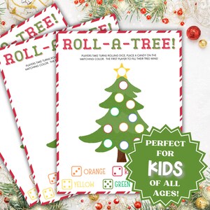Roll A Christmas Tree, Roll a Tree, Roll a Tree Dice Game, Roll a Tree ...