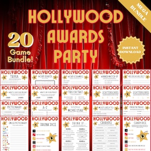 Oscars Party 20 Game Bundle, Oscars Party, Oscars Party Games, Adult ...