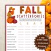 Scattergories Fall Printable Game, Fall Games Printable, Fall Games for ...