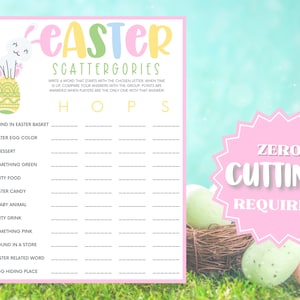Scattergories Printable Easter Game, Easter Games for Kids, Printable ...
