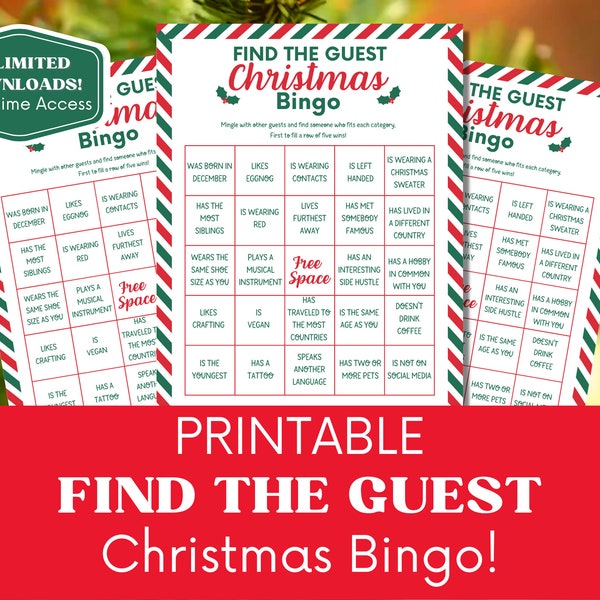 Christmas Bingo - Etsy