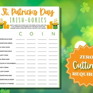 St. Patricks Day Scattergories Game, St Patricks Games, St Patricks ...
