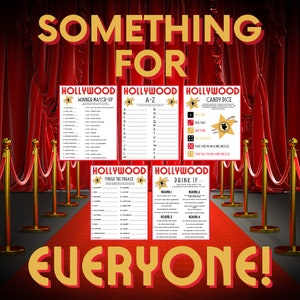 Oscars Party 10 Game Bundle Vol 2, Word Search, Candy Dice Game, Adult ...