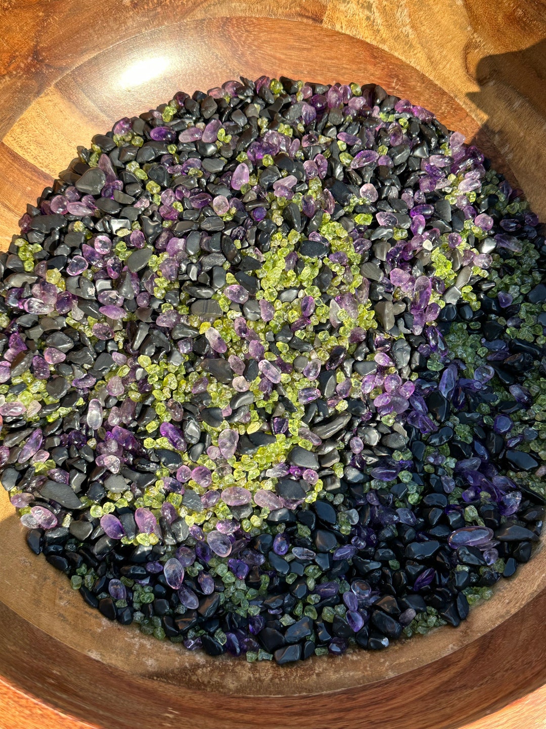 Witches Brew Crystal Confetti Scoop Peridot, Black Obsidian, Amethyst ...