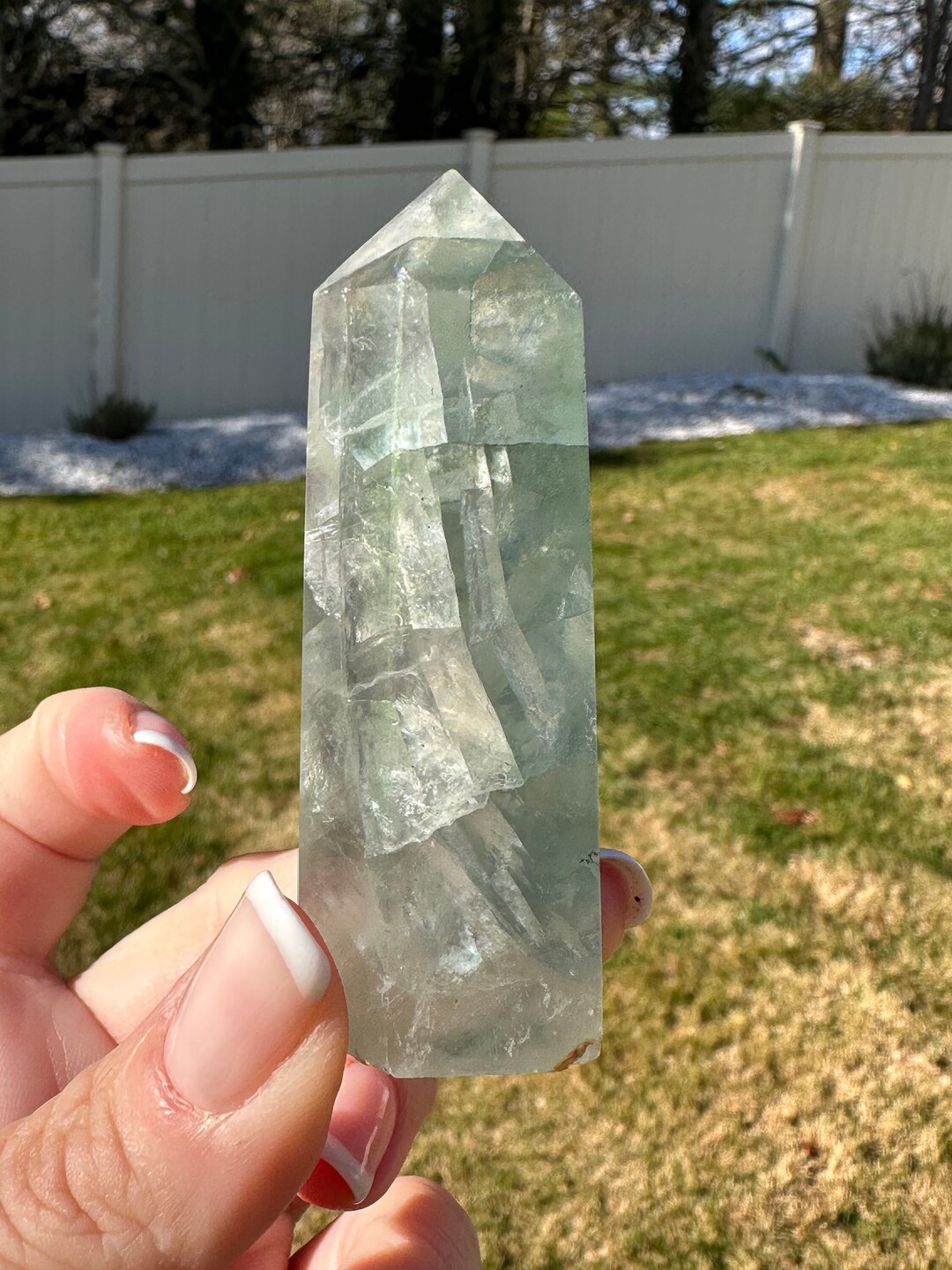 Beautiful Green Fluorite Flashy Crystal Tower, Crystals - Etsy