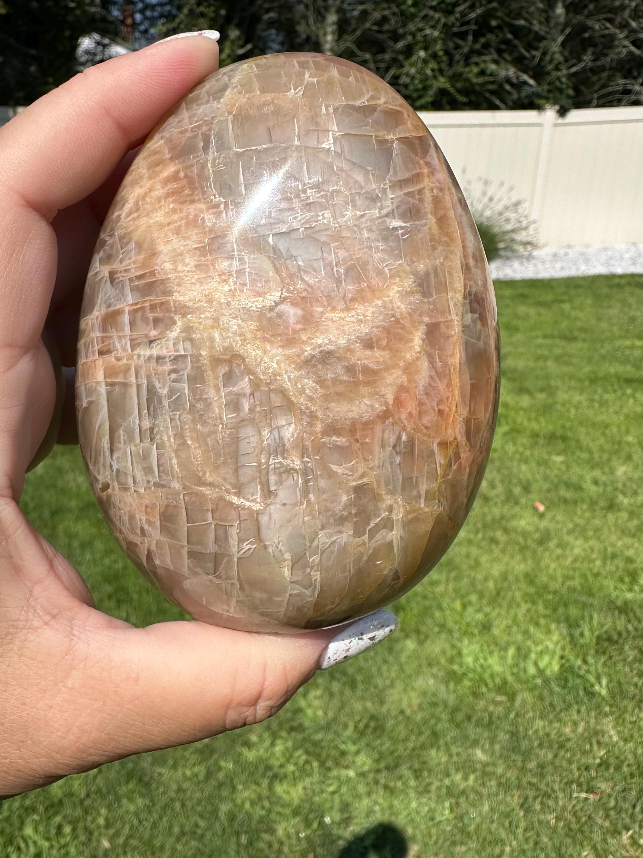Stunning Large Peachstone Moonstone Crystal Free Form From Madagascar ...