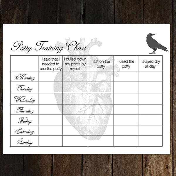 Potty Training Chart Poe - Etsy