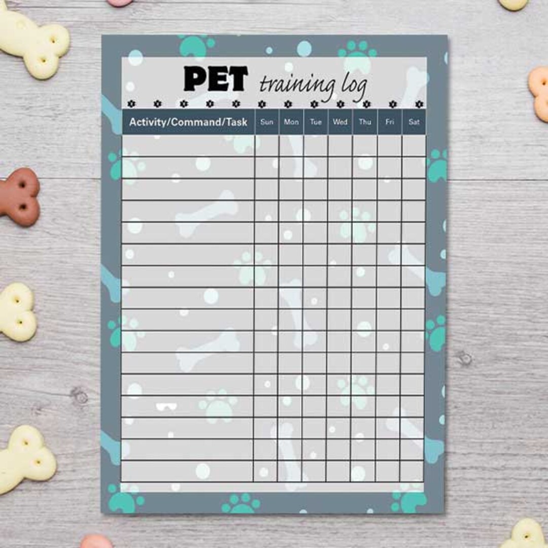 Pet Training Log - Etsy