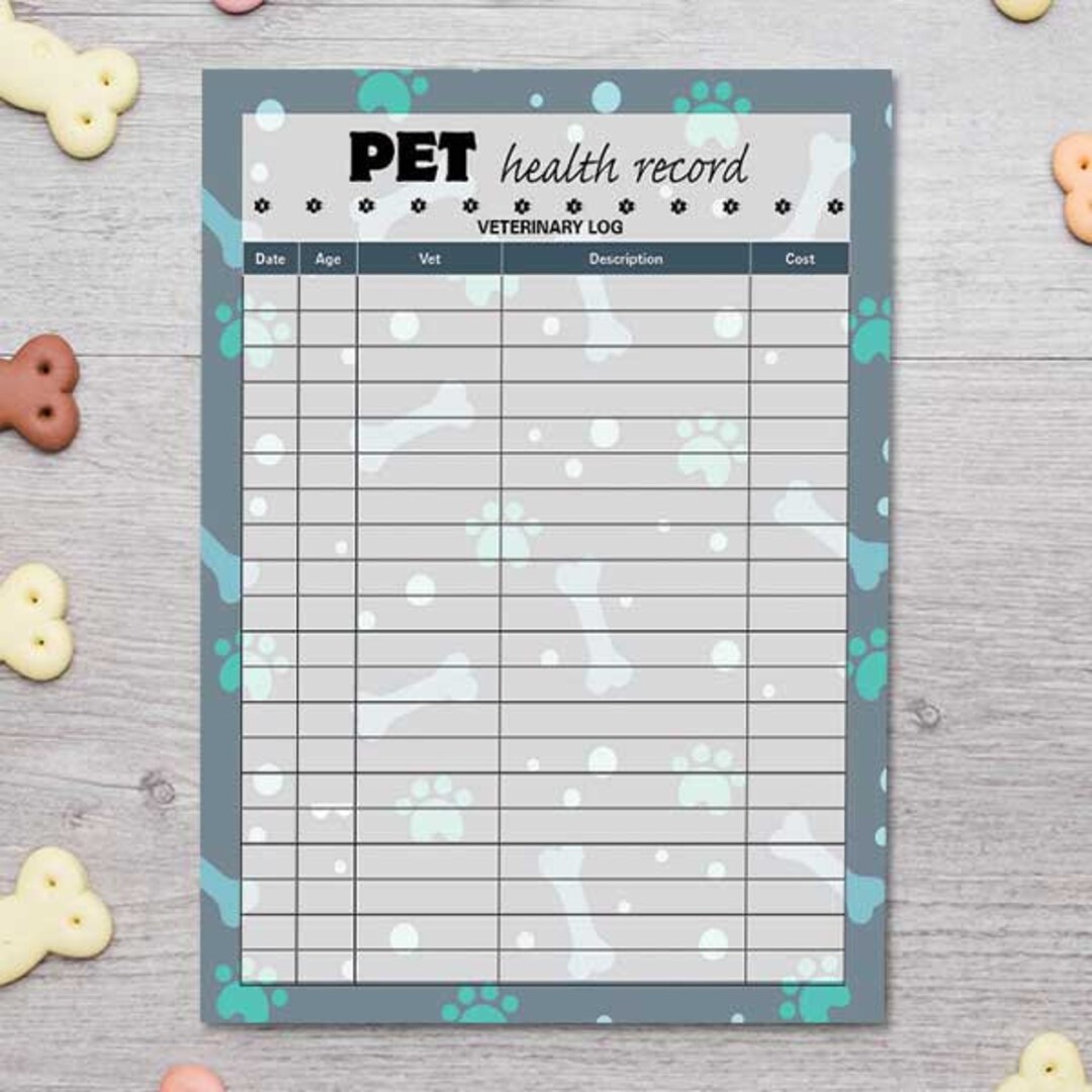 Pet Veterinary Tracker - Etsy