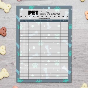 Pet Veterinary Tracker - Etsy