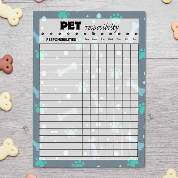 Pet Responsibility Chart - Etsy