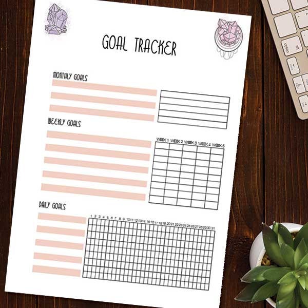 Goal Tracker Crystals - Etsy