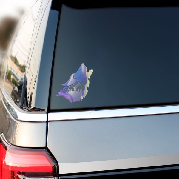 Vinyl Wolf Decal - Etsy