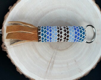 Authentic Native America Indian Jewelry Peyote Stitch Beaded Keychain ...