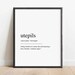 PRINTED Utepils Definition Print - Norwegian Saying - Norwegian Decor ...