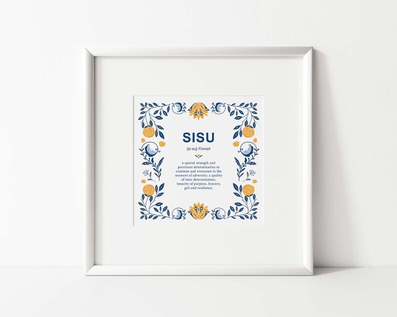 DIGITAL DOWNLOAD Sisu Definition Print, Finnish Definition, Nordic ...
