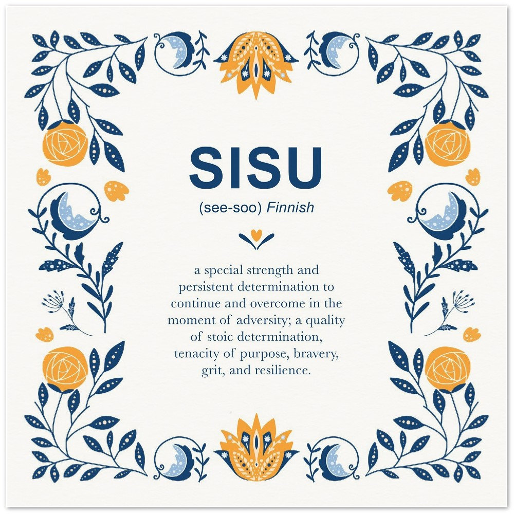 PRINTED Sisu Definition Print Finnish Definition Nordic - Etsy