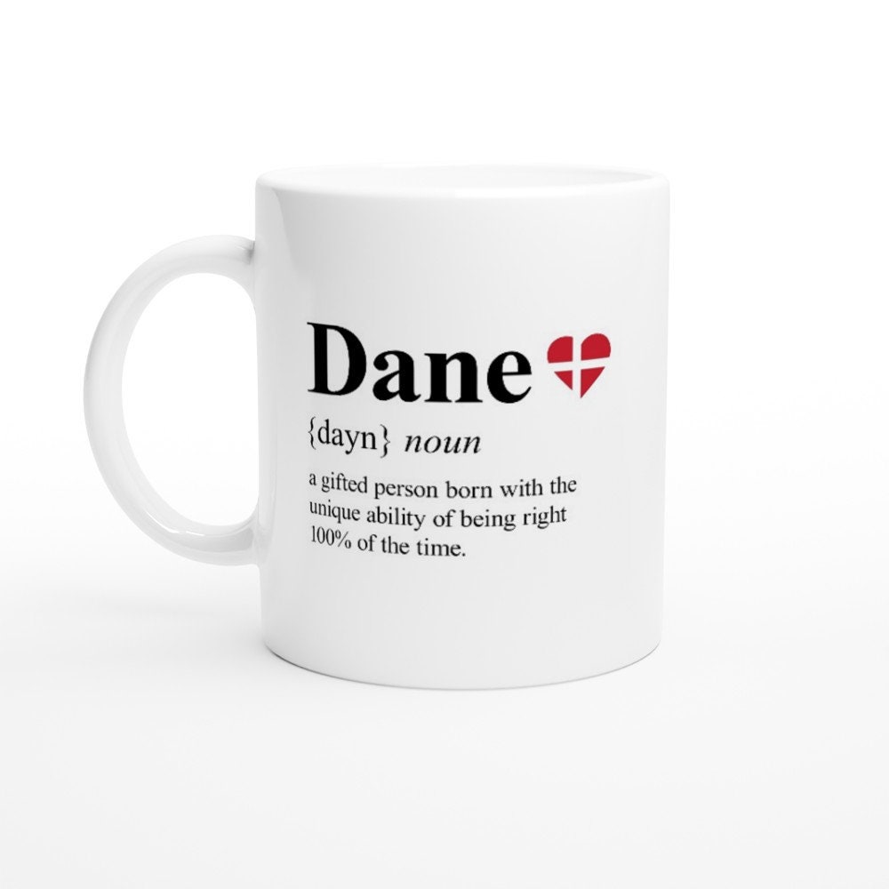 Dane Definition Mug, Danish Gift, Danish Mug, Scandinavian Gifts ...