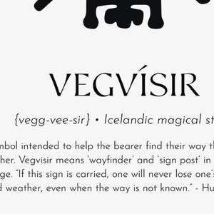 DIGITAL DOWNLOAD - Vegvisir Symbol Printable, Norse Pagan Decor, Norse ...