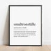 PRINTED Smultronställe Definition Print, Swedish Definition Print ...