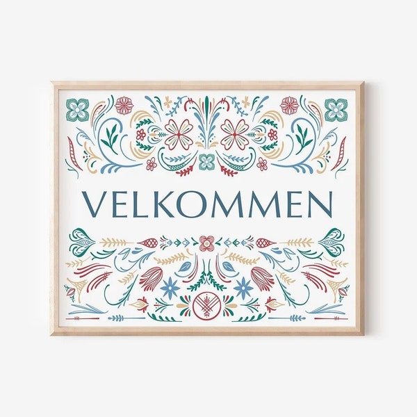 Velkommen Sign - Etsy