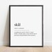 DIGITAL DOWNLOAD Skål Definition Print, Scandinavian Definition Print ...