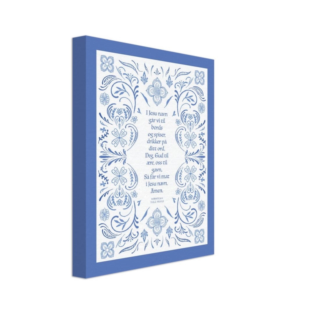 CANVAS Norwegian Table Prayer, Norwegian Blessing, Norwegian Prayer, I ...