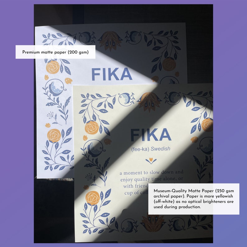 PRINTED Uff Da Print Norwegian Folk Art Norwegian Sign - Etsy