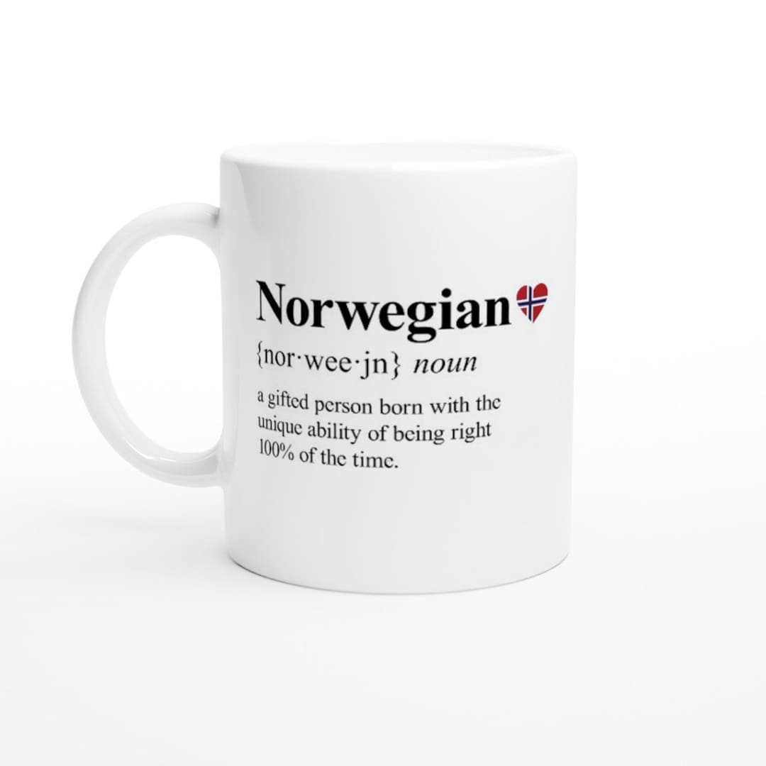 Norwegian Definition Coffee Mug, Norwegian Mug, Norwegian Gift, Norway ...