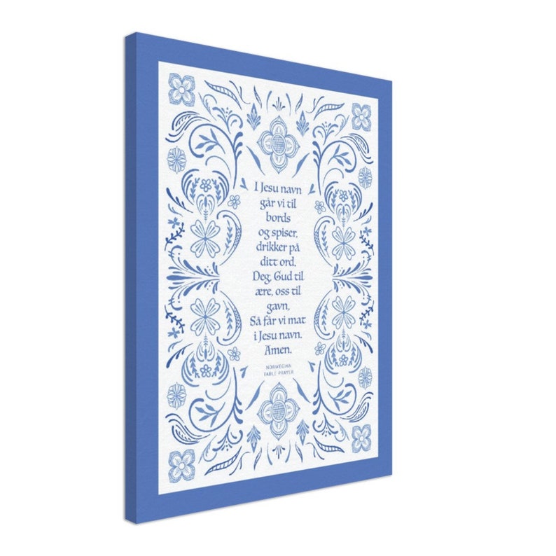 CANVAS Norwegian Table Prayer, Norwegian Blessing, Norwegian Prayer, I ...