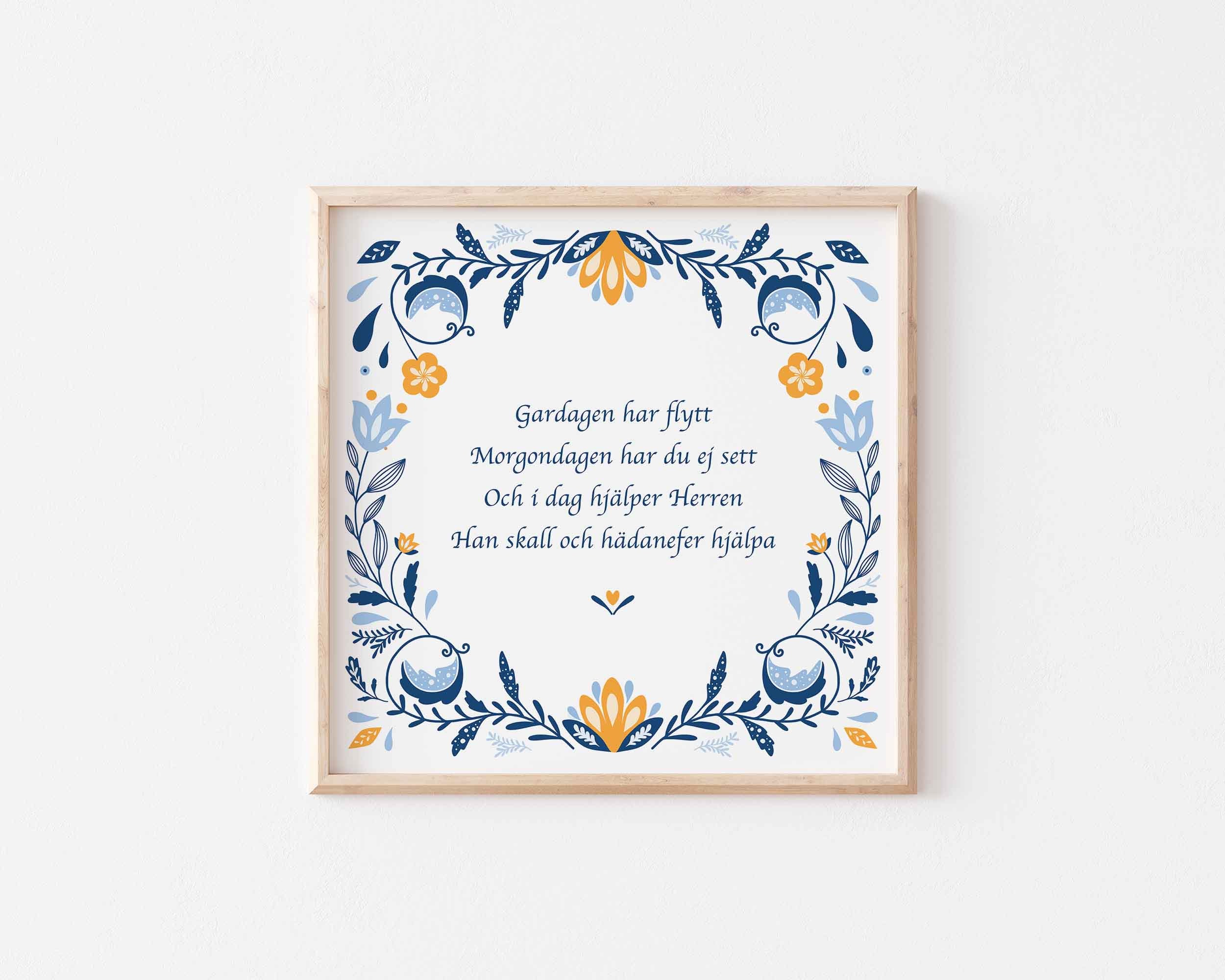 DIGITAL DOWNLOAD Swedish House Blessing, Swedish Prayer, Swedish Gift ...