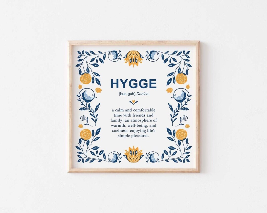 Hygge Definition Art Print | Scandinavian Folk Art (digital Download ...