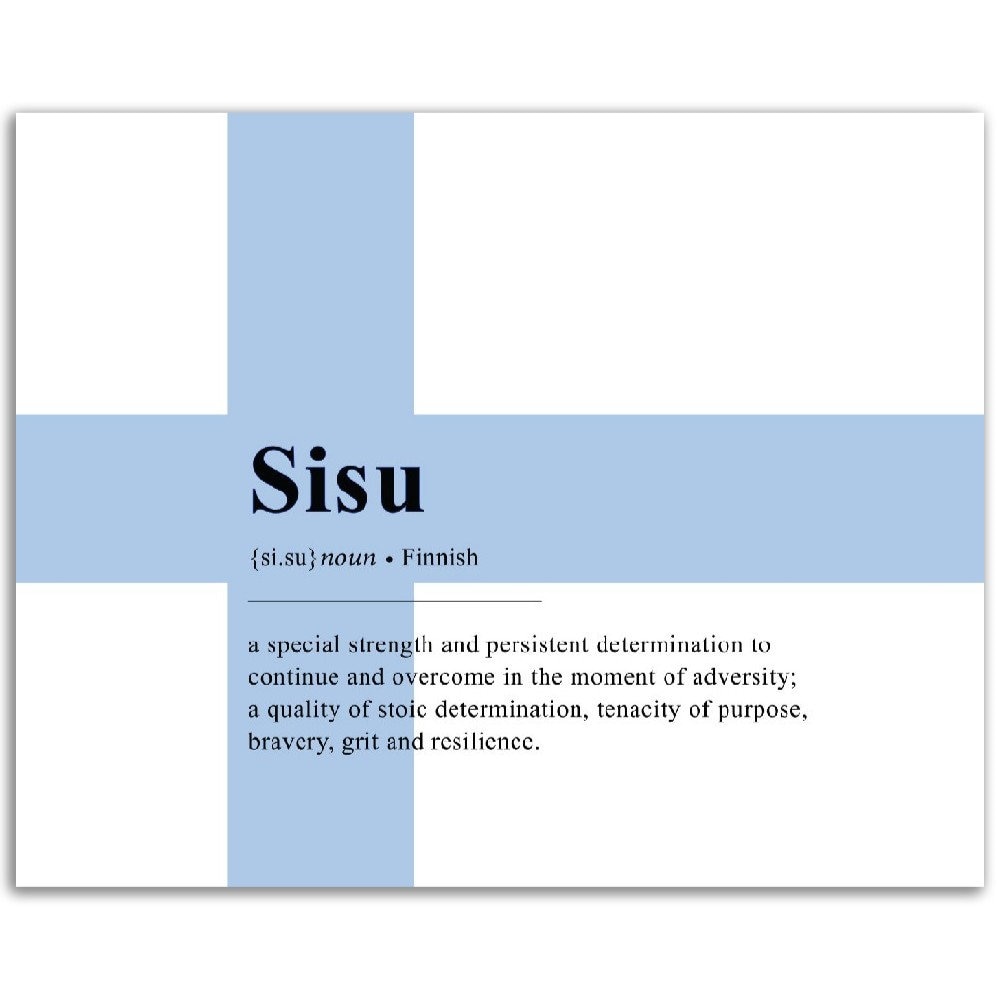 PRINTED Sisu Definition Print, Nordic Print, Sisu Sign, Sisu Print ...