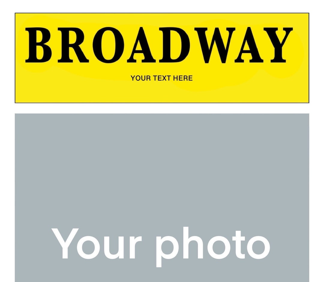 Custom Broadway playbill//digital DOWNLOAD - Etsy