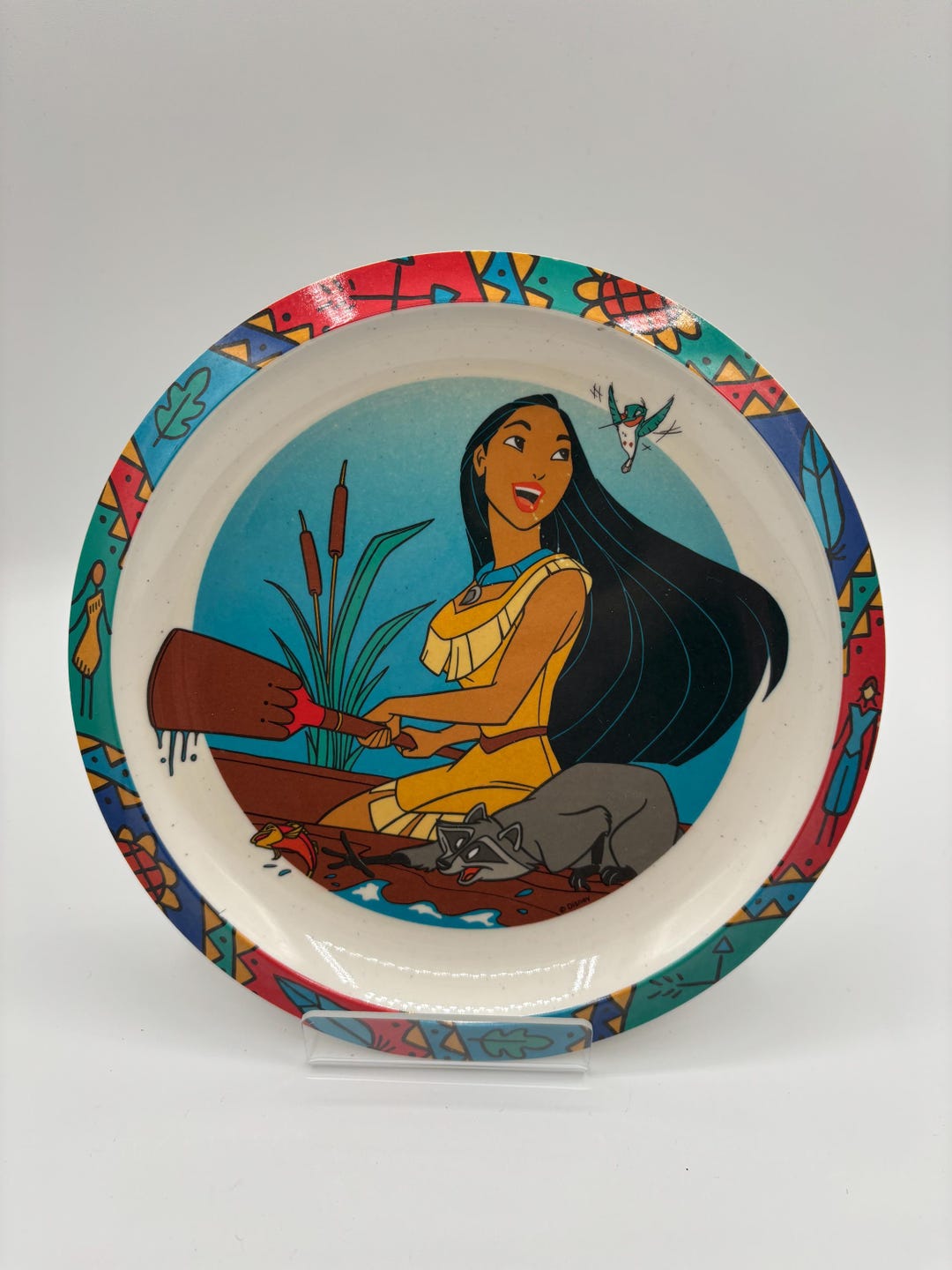 Pocahontas Plate | Vintage 90s Kibouki - Etsy