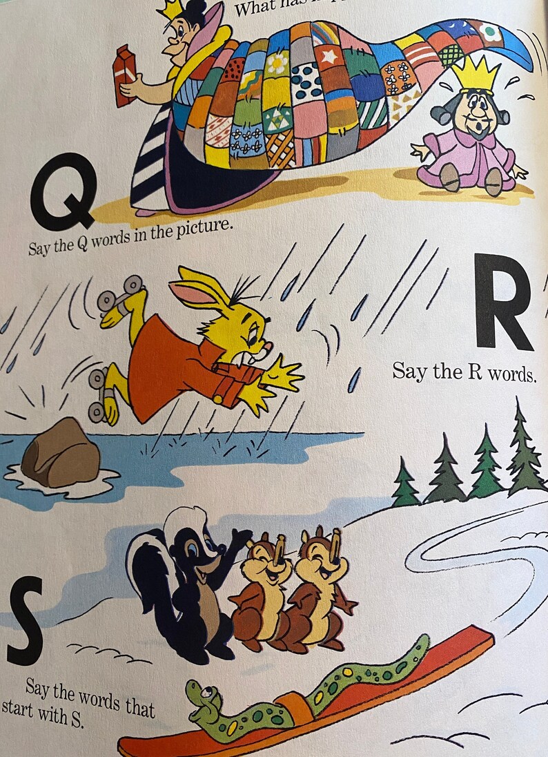 Walt Disney Alphabet Book A-Z Bantam Book 1984 - Etsy