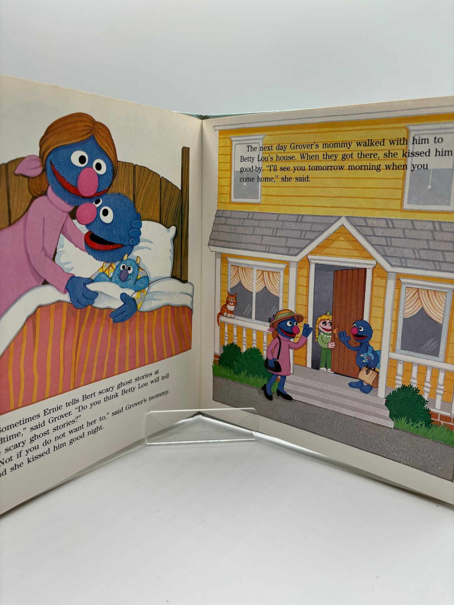Muppets Books Big Bird Goes to the Doctor & Grover Sleeps Over 1980s ...