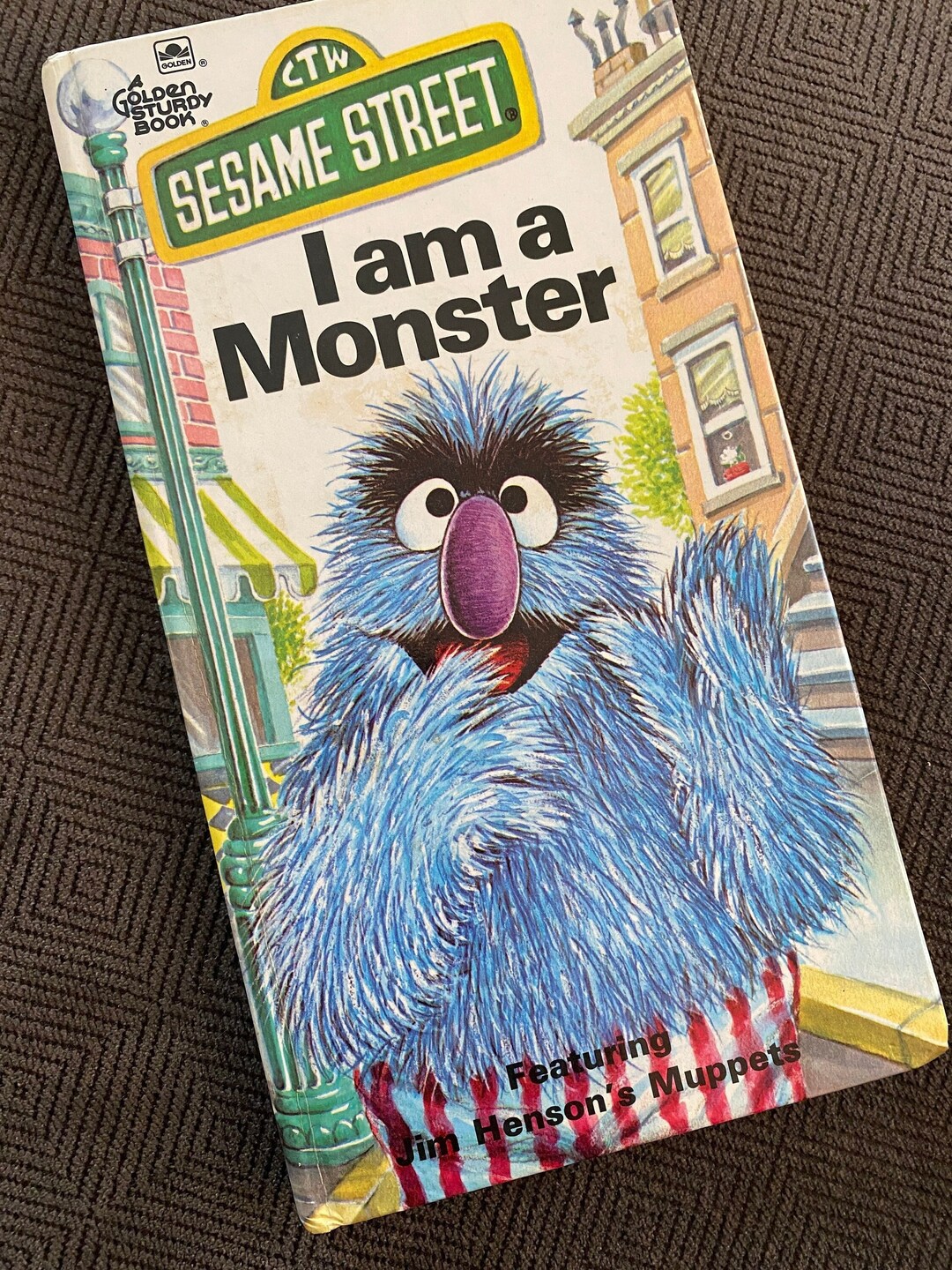Vintage 1976 I Am a Monster Sesame Street Book A Golden Book - Etsy