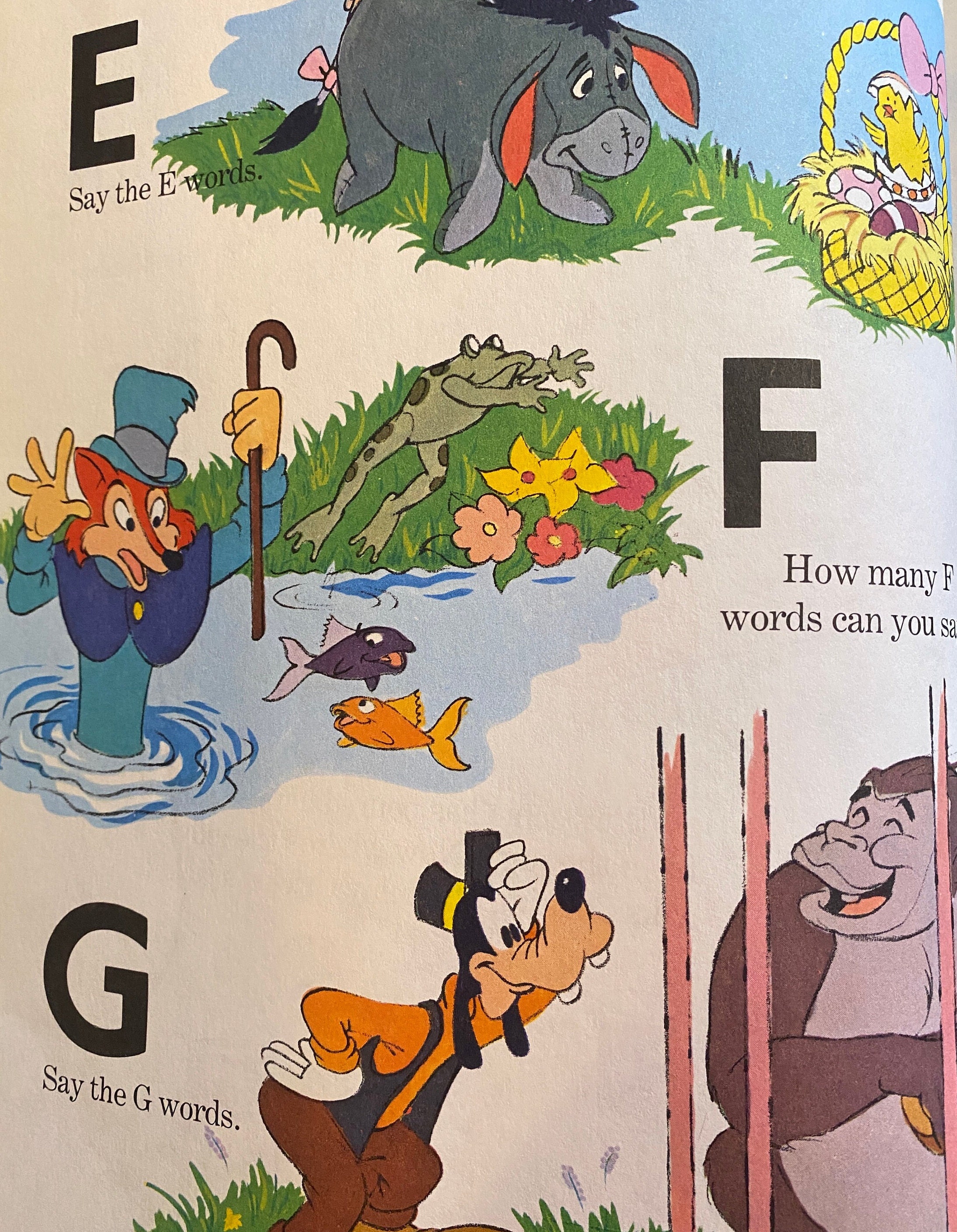 Walt Disney Alphabet Book A-Z Bantam Book 1984 - Etsy