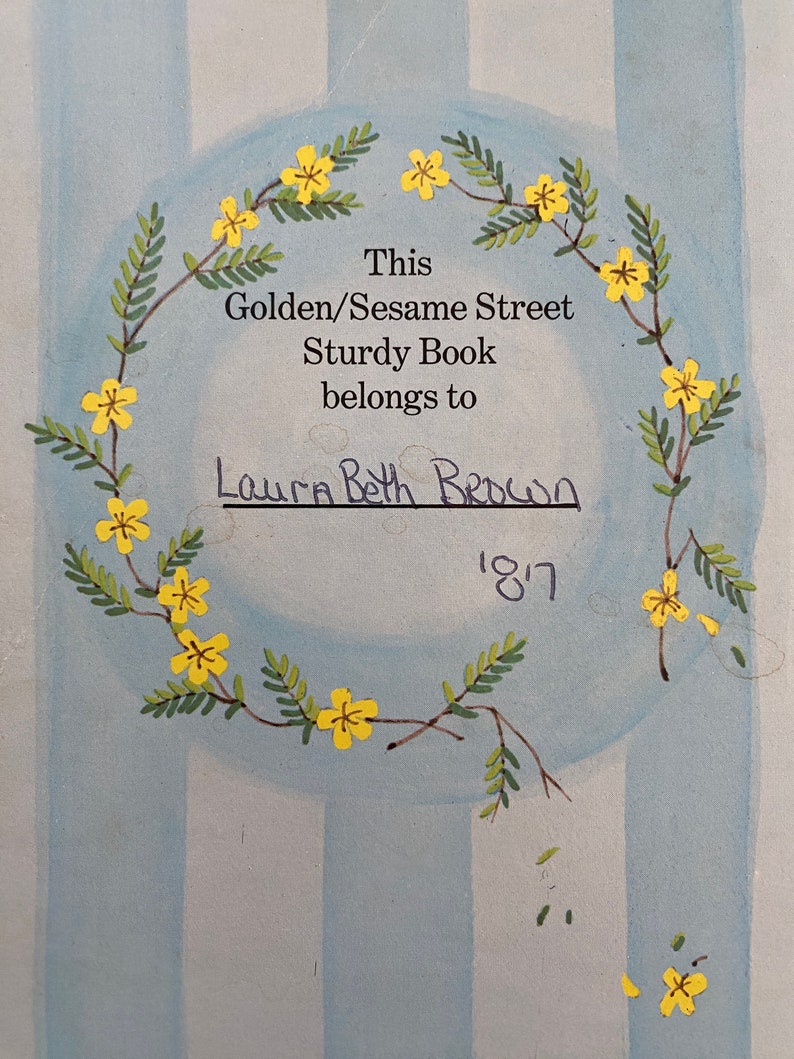 Vintage 1976 I Am a Monster Sesame Street Book - A Golden Book - Etsy