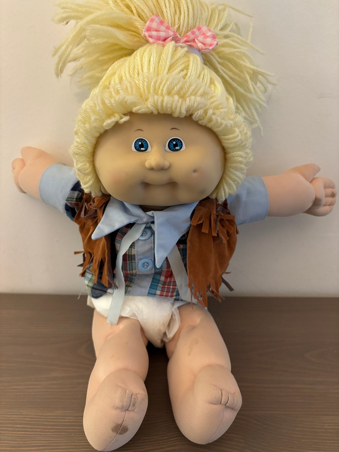 Cabbage Patch Doll 1985 Signed With Western Top - Etsy