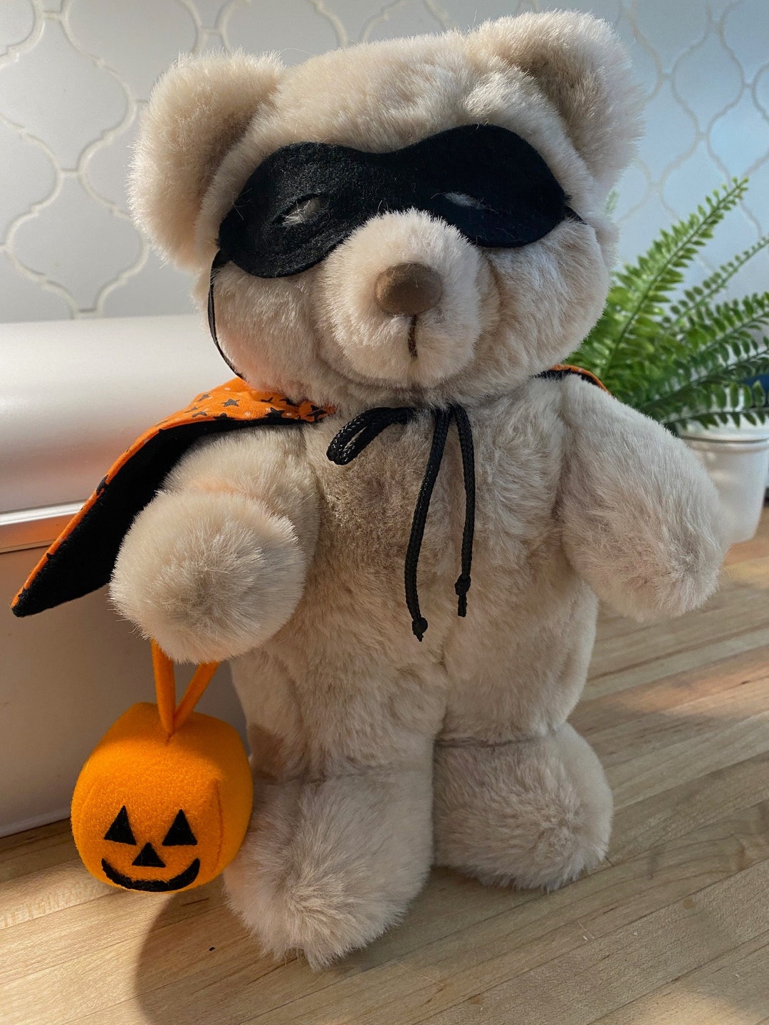 Vintage 1984 Dakin Halloween Bear With Pumpkin Jack-o-lantern (11") - Etsy